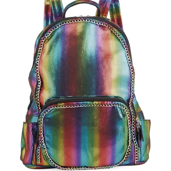 Bari Lynn | Accessories | Bari Lynn Girls Chained Rainbow Striped ...